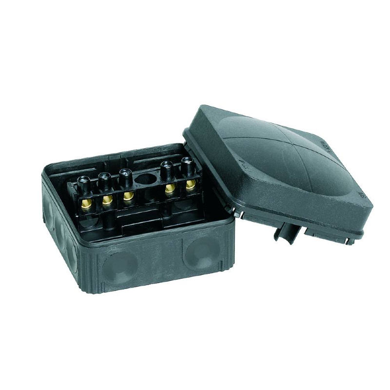 Wiska COMBI 108 5 LG Waterproof Junction Box (Black) 10061998 UK