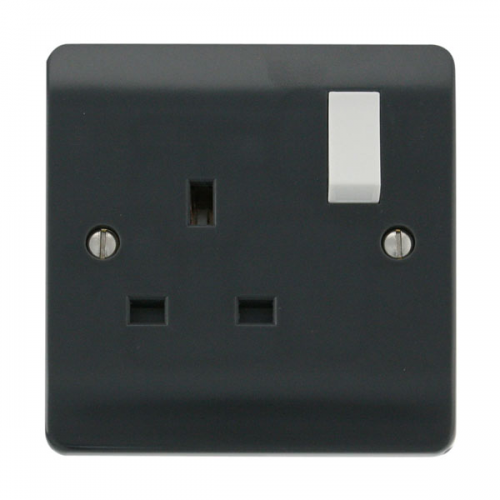 Click CMA035AG 13a Dp Switched Socket Ant.grey UK