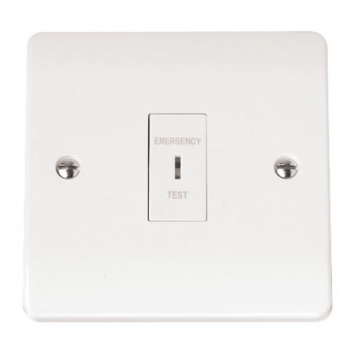 Click CMA110 10a Dp Key Plate SwitchEmergency Test UK