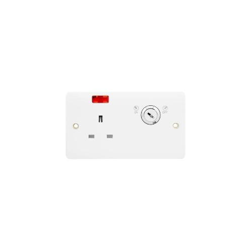 Click CMA675 13a 1g Dp Lockable Socket With Neon Mode UK