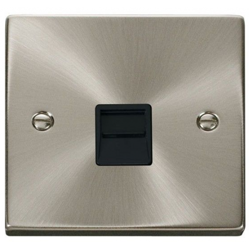 Click VPSC125BK Single Telephone Outlet Secondary UK