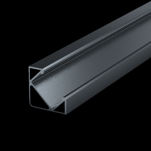 DTS 2 Metre 45 Degree Aluminium LED Profile (Anthracite RAL7016) DTS ...