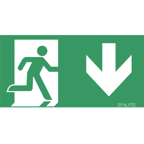 Enlite EN LG2D Down Emergency Exit Legend EN-LG2D UK