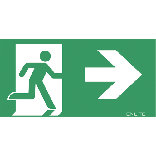Enlite EN LG2LR Left right Emergency Exit Legend EN-LG2LR UK