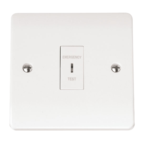 Click CMA110 10a Dp Key Plate SwitchEmergency Test UK