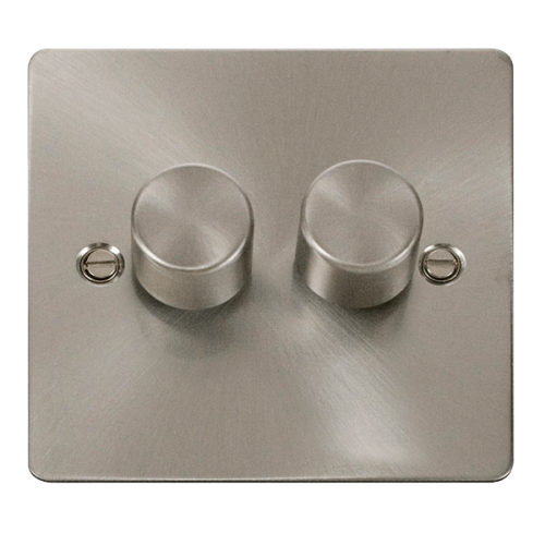 Click Scolmore Fpbs 2gang 2way 100w Led Dimmer Switch FPBS162 UK