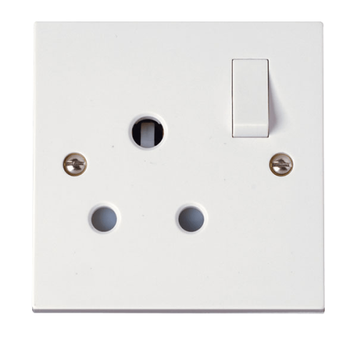 Click PRW034 1gang 15a Round Pin Switched Socket Outl Polar