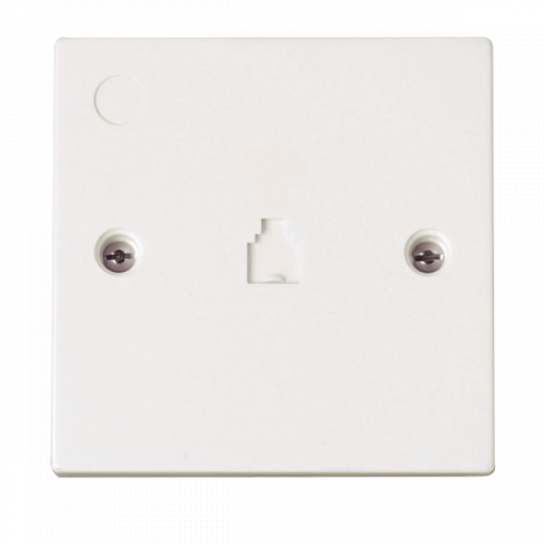 Click PRW115 1 Gang Single Rj11 Socket Outlet Polar UK