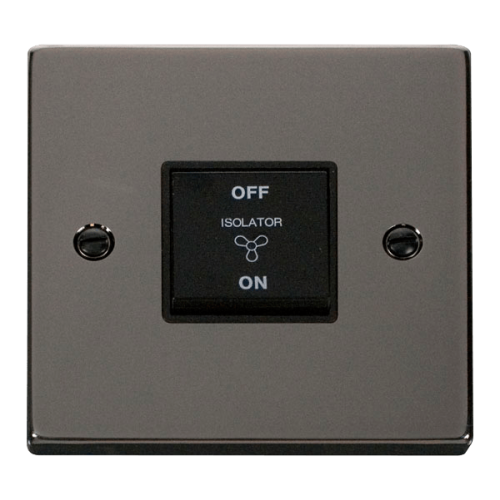 Click VPBN020BK Vpbk nickel 10a Fan Isolation Switch Bk UK