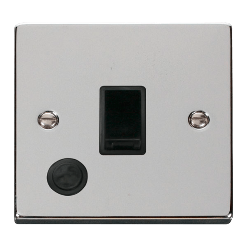 Click VPCH022BK Vpchrome 20a 1 gang Dp Switch F o Bk UK