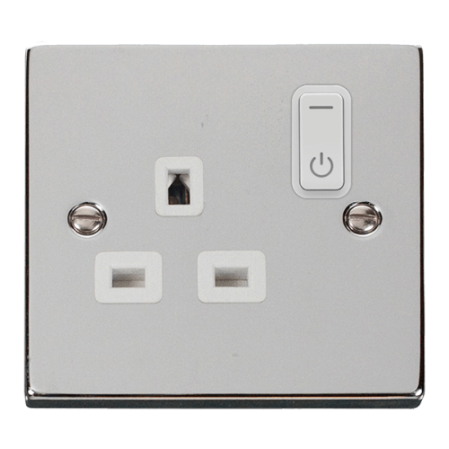 Click Scolmore Ingot 13a 1g Rf Smart Socket Deco Ch Wh VPCH30535WH UK