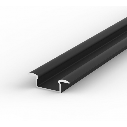 Black Recessed LED Profile 2M Length DTS-RECWH UK