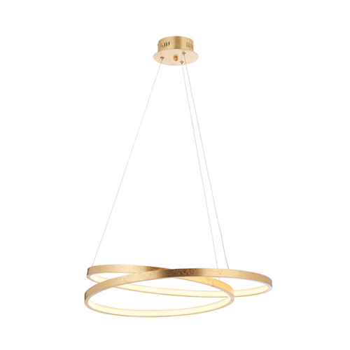 Endon Lighting Scribble 1lt Pendant Gold leaf 72479 UK