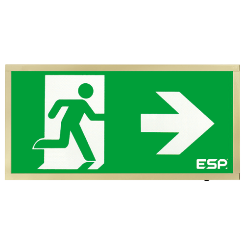 ESP Duceri Emergency Surface Exit Box 3w Led Ip20 Right Legend Lithium ...