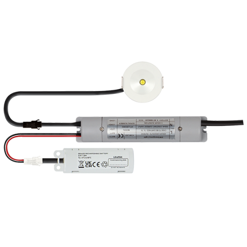 ESP Duceri Emergency Downlight 3w Led Ip20 Open Lens Lithium Battery ...