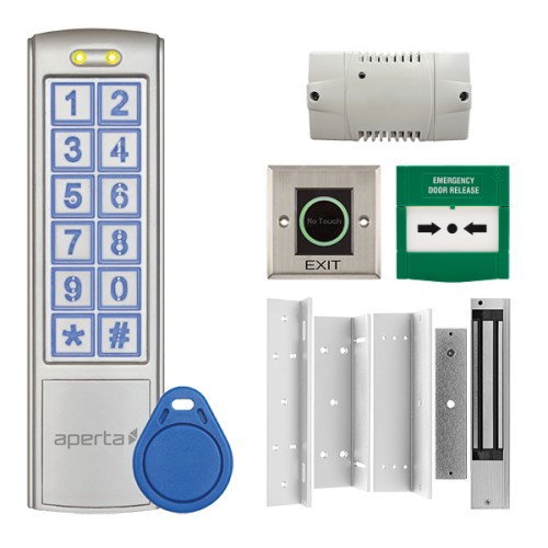 ESP Aperta Single Internal Door Silver Proximity Keypad Kit C w ...