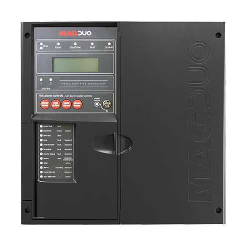 2 Zone Two Wire Fire Panel in Black MAGDUO2B UK