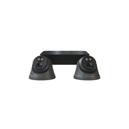 ESP Rekor Ip 24 7 Ip Poe 2mp 4ch 2 Camera Dome Kit 1tb Grey RC24KD2G UK
