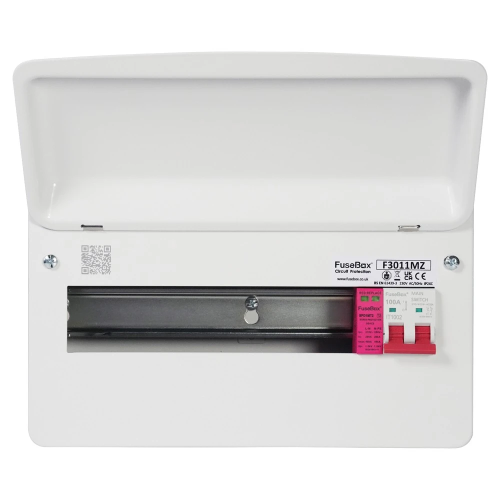 FuseBox F3011MZ New 11 Usable Way RCBO Consumer Unit With Surge Protection