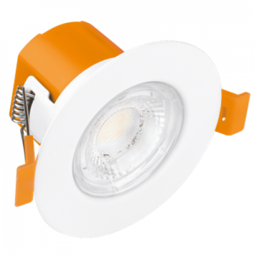 Enlite 6W LED IP65 Fixed Dimmable Fire Rated CCT Downlight (White) FD1/CS UK