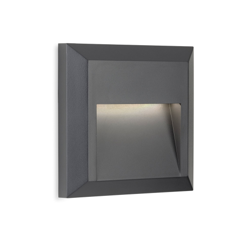 Firstlight Enzo Led Resin Wall Step Light Square 3838GP UK