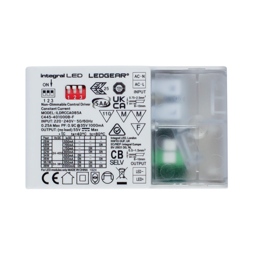 Integral Constant Current Compact Driver Adjustable Output 26 38w 650 ...