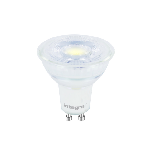 Integral Glass Gu10 Bulb 450Lm 5.6W 4000K Dimmable 36 Beam 5 Pack ...