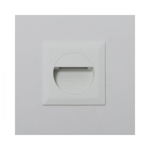 KSR Lighting Mini Carpio 1.2w Warm White Led Square Recessed Wall Wash ...