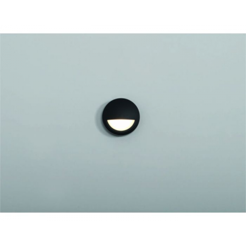 KSR Lighting Amapa LED Round Eyelid Surface Wall Light (Anthracite ...