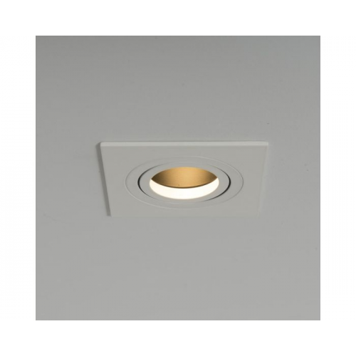 KSR Lighting Qr Pro Single Plate White With Black Baffle KSRDL450 UK