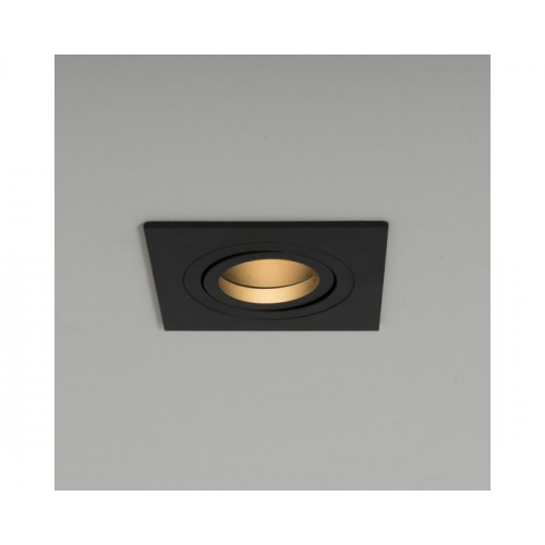 KSR Lighting Qr Pro Single Plate Black With Black Baffle KSRDL451 UK