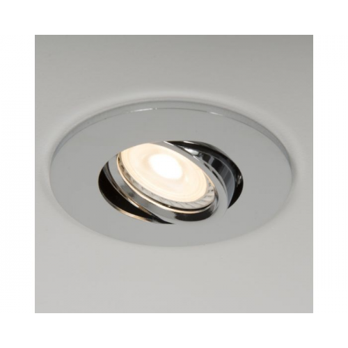 KSR Lighting Firebreak Qr Gu10 Ip20 Tilt Chrome Bezel KSRFRD412 UK