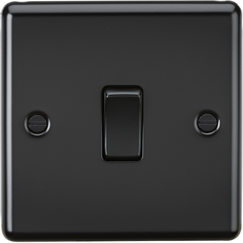 Knightsbridge 10ax 1g Intermediate Switch Matt Black CL12MBB UK