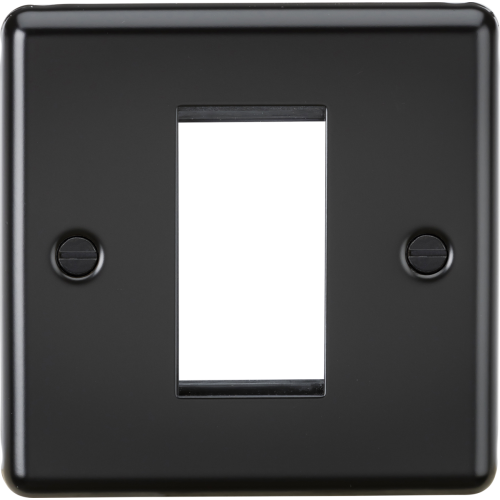 Knightsbridge 1g Modular Faceplate Matt Black CL1GMB UK