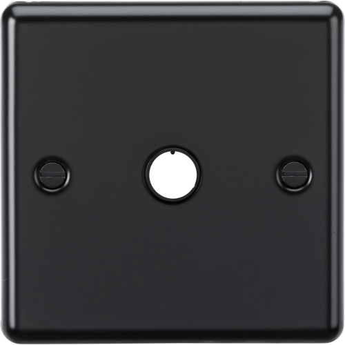 Knightsbridge 20a Flex Outlet Plate - Matt Black CL8342MB UK