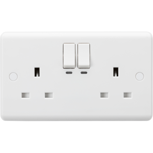 Knightsbridge 13a 2g Smart Switched Socket CU9KW UK
