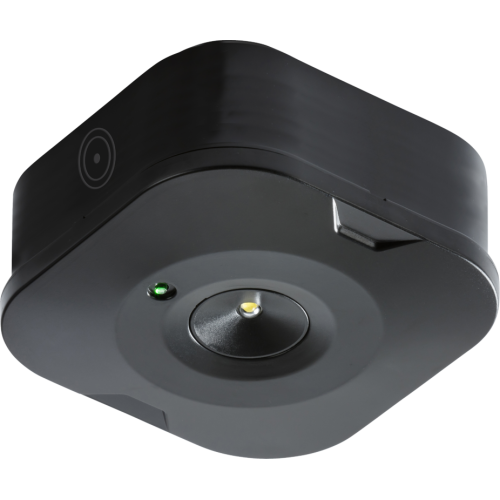 Knightsbridge 230v 3w Led Surface Emergency Downlight Black EMSUR2BK UK