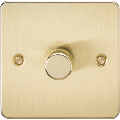 Knightsbridge 1g 2 way 10 200w (5 150w Led) Intelligent Dimmer Brushed ...