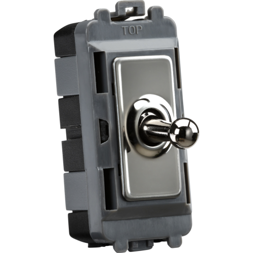 Knightsbridge 20ax Intermediate Grid Toggle Switch - Black Nickel ...