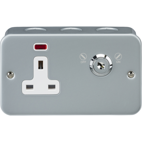 Knightsbridge 13a Dp Lockable Socket With Neon M9LOCKN UK