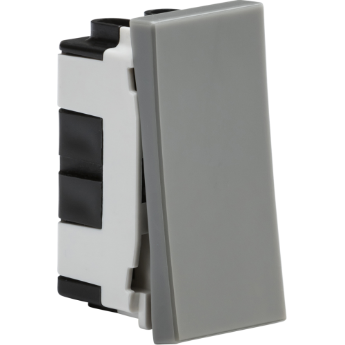 Knightsbridge 20ax 1g Intermediate Modular Switch (25x50mm) Grey NET12GY UK