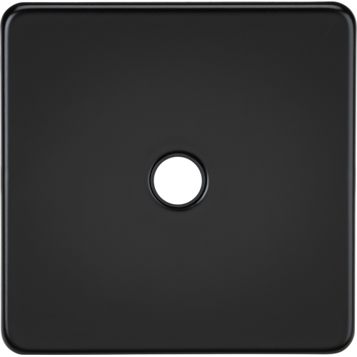 Knightsbridge 20a Flex Outlet Plate Matt Black SF8342MB UK