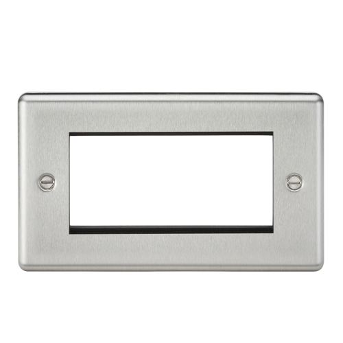 Knightsbridge 4G Modular Faceplate (Brushed Chrome) CL4GBC UK