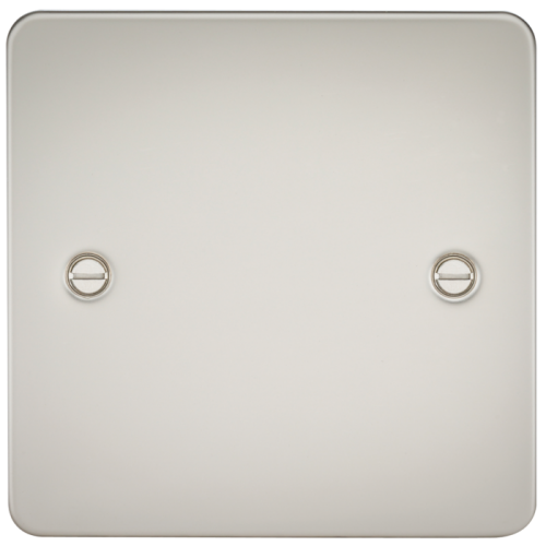 Knightsbridge Flat Plate 1G Blanking Plate (Pearl) FP8350PL UK