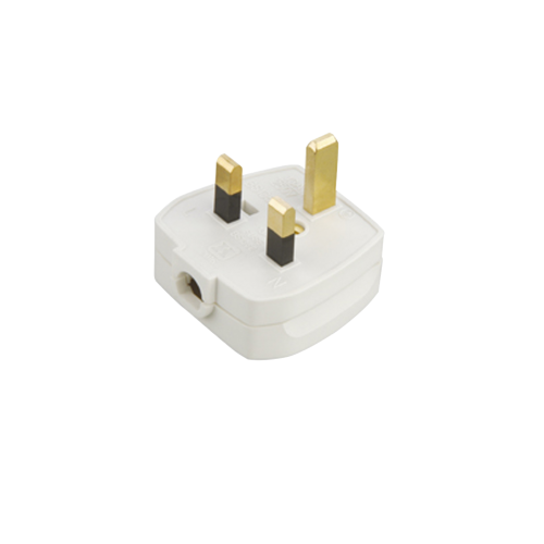 Knightsbridge Plug Top with 5A Fuse (Screw Cord Grip) (White) SN1381 UK