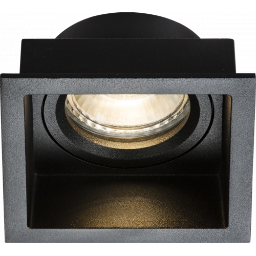 ML ACCESSORIES Dipa Single Fixed Square Anti glare Downlight Black ...
