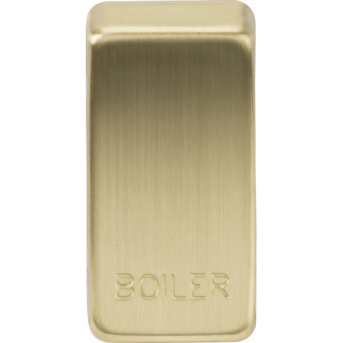 ML ACCESSORIES Switch Cover marked Boiler Brushed Brass GDBOILBB UK
