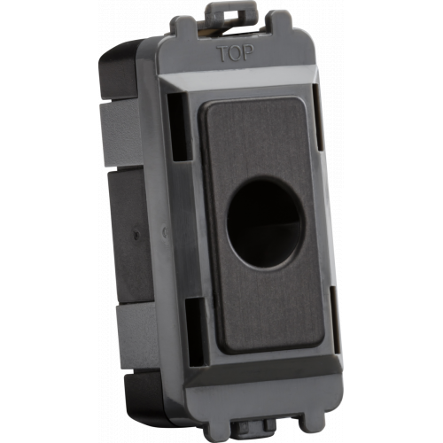 Knightsbridge Flex Outlet Module (up To 10mm) Smoked Bronze GDM012SB UK