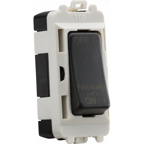 Knightsbridge 10a Fan Isolator Module Anthracite GDM020AT UK