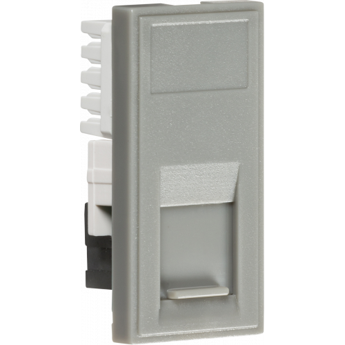 Knightsbridge Utp Cat6 Rj45 Outlet Module 25 X 50mm Grey NETCAT6GY UK